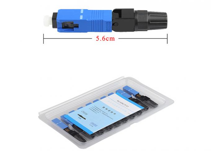 SC / UPC Drop Cable Fiber Optic Quick Connector Fast Connect FC LC SC ...
