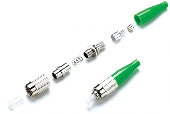 Duplex Fiber Optic Connectors FC / APC Type Flame Retardant Boot For ...