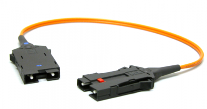 Duplex FDDI Fiber Optic Connector Assembly Multimode Zirconia Ferrules