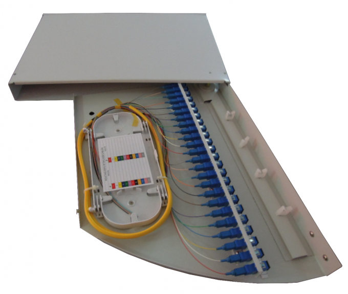 Rotary FTTB Fiber Optic Terminal Box ODF Fiber Optic Rack Mount Patch ...