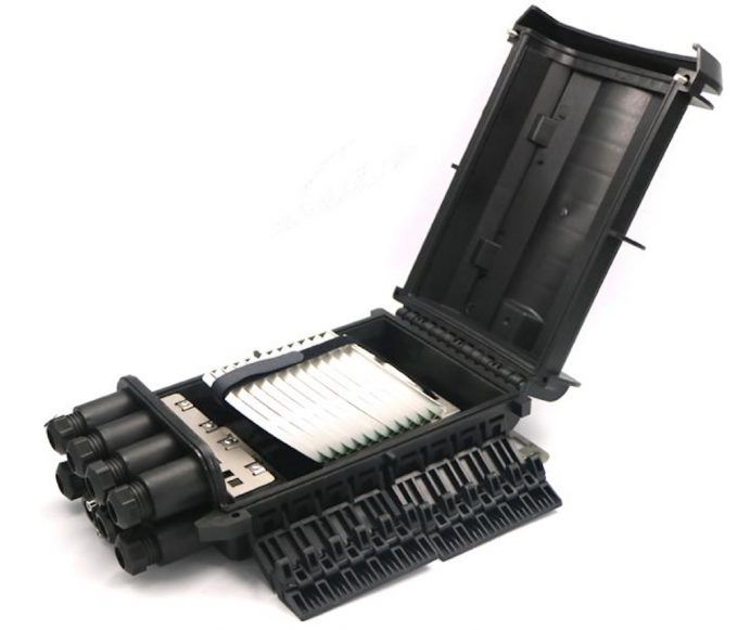 Wall Pole Mountable 288 Cores Fiber Optic Splice Closure Enclosure Box ...