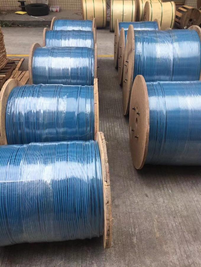 MGTSV Mining Optical Fiber Cable 2km ~ 3km Each Roll Outdoor With Blue ...