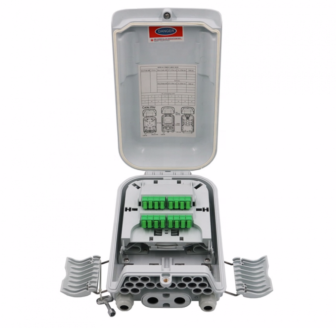 16 Ports FTTH Fiber Optic Terminal Box with ABS+PC
