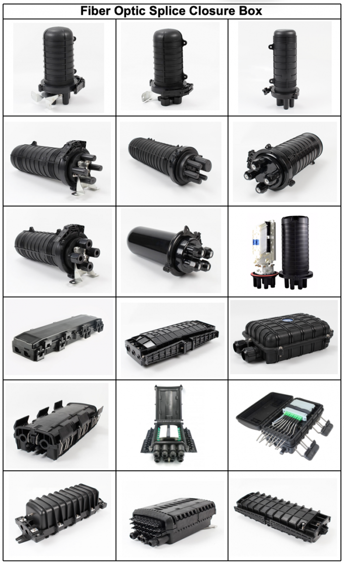 FTTH 4 Port Vertical Fibra Optica Splice Enclosure Box 12fo 24fo 48fo ...