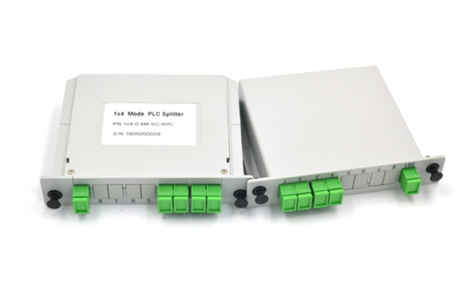 Small Size 1*4 Fiber Optic Splitter 1x4 PLC Splitter LGX Type For ...