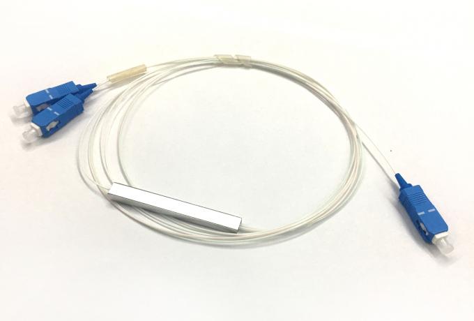 LSZH Jacket Fiber Optic Splitter , 2x2 Optical Fiber Splitter 900um 1 ...