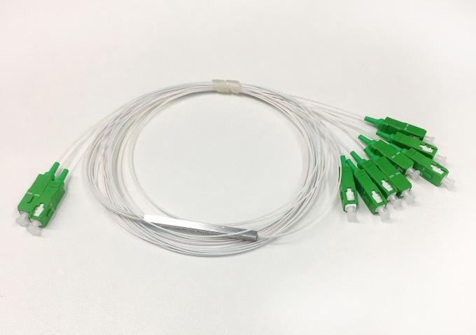 LSZH Jacket Fiber Optic Splitter , 2x2 Optical Fiber Splitter 900um 1 ...