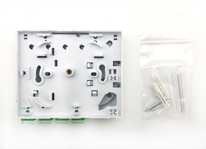 Wallmount FTTH SC/UPC 4core Fibre Optic Terminal Box Roset Socket Faceplate
