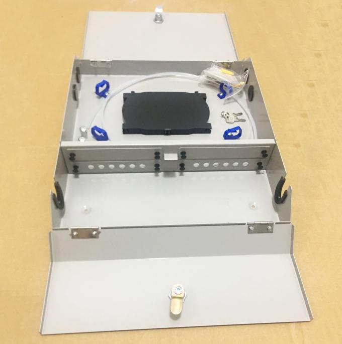 19'' Indoor Fiber Optic Terminal Box 24 Ports Rackmount Fiber Optic ...