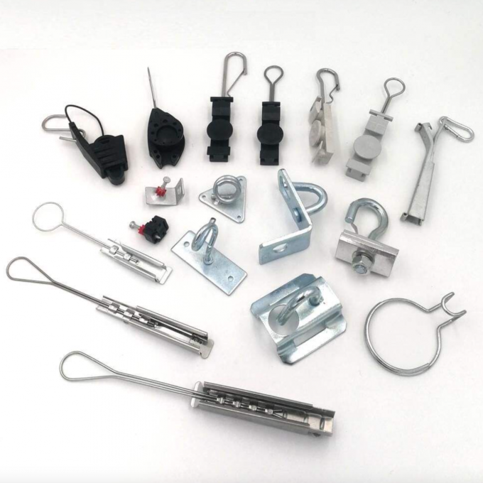 Overhead Ftth Accessories Fiber Optic Drop Wire Clamp Plastic ...