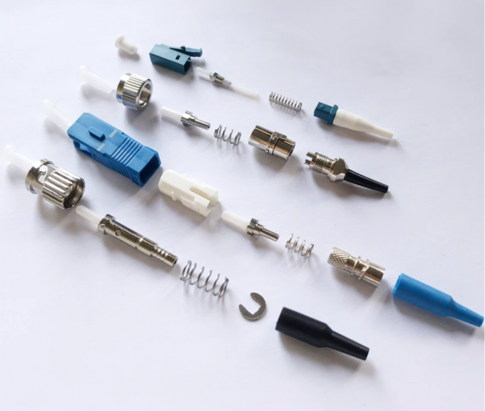 Single Mode ST Fiber Optic Connector For ST Pigtail ST Patch Cord