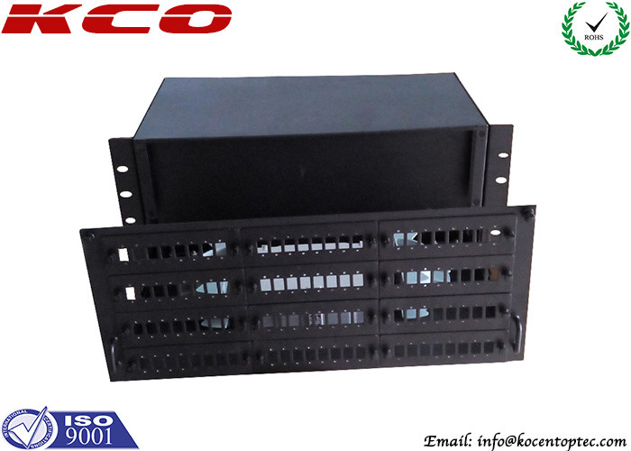 Fibre Termination Box ODF Unit Fiber Optic Patch Panel Rack Mount 96 ...