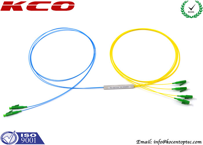 LSZH PLC Fiber Optic Splitter 1X4 Corning SMF-28e Fiber Planar Waveguide