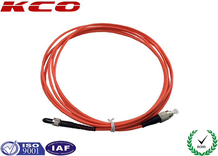 Multiple Mode Fiber Optic Patch Cord / SMA Fiber Optic Cable Metal Ferrule