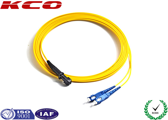 MTRJ Fiber Optic Patch Cord , MT-RJ Multimode Duplex 2 Fiber Optic Cable