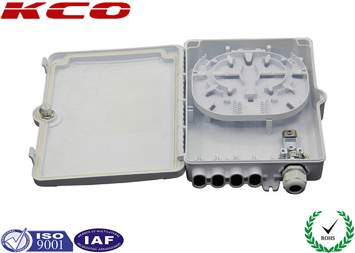 Outdoor 8-Core Fiber Optic Terminal Box - Wall Mount ODF Unit