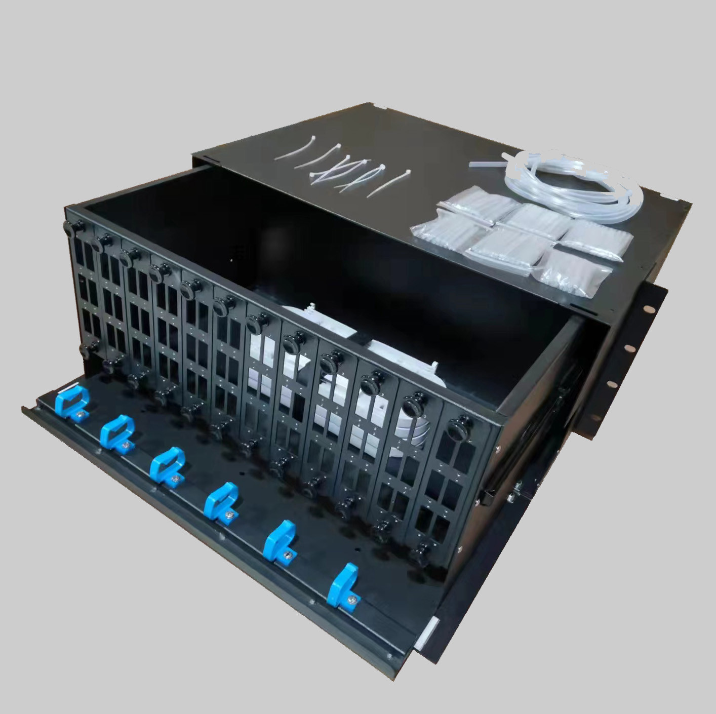 4U Drawer Type 96 Ports Rack Mount Patch Panel FTTH Fiber Optic ...