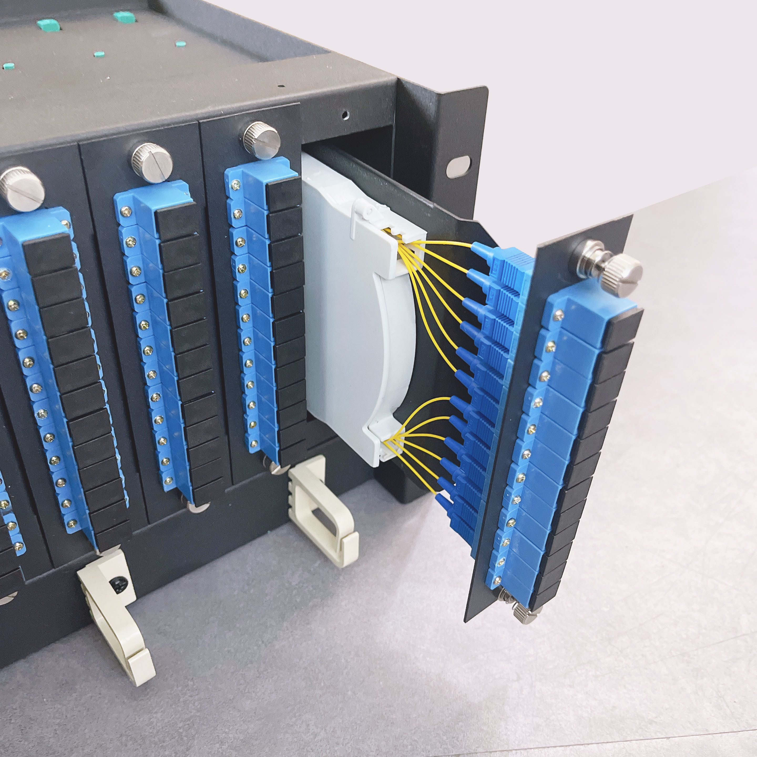 19'' 3U 144 Cores High Desity ODF Fiber Optic Patch Panel Rack Mount ...