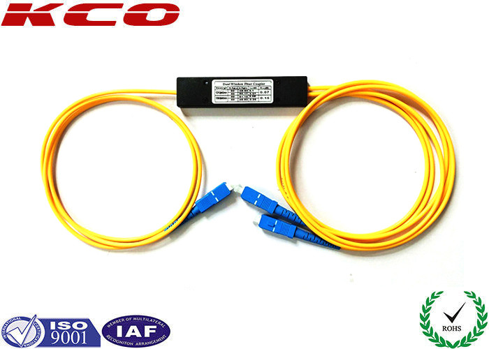 2.0mm SM FBT Coupler Single Mode 1*2 Fused Fiber Optic Splitter With SC ...