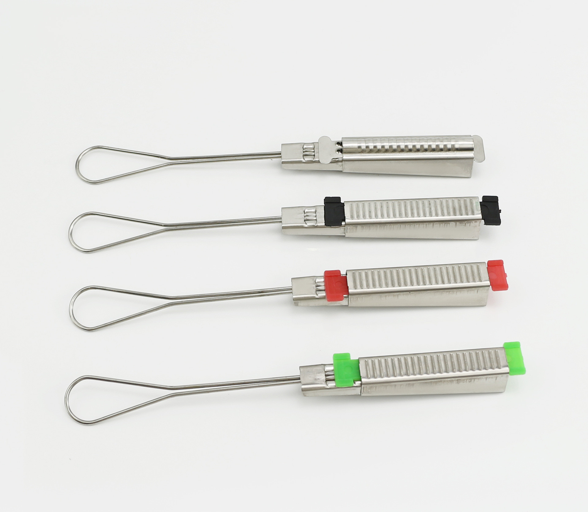 FTTH Drop Cable Clamps / Anchor Clamp Overhead Fiber Optic Cable Clamp ...