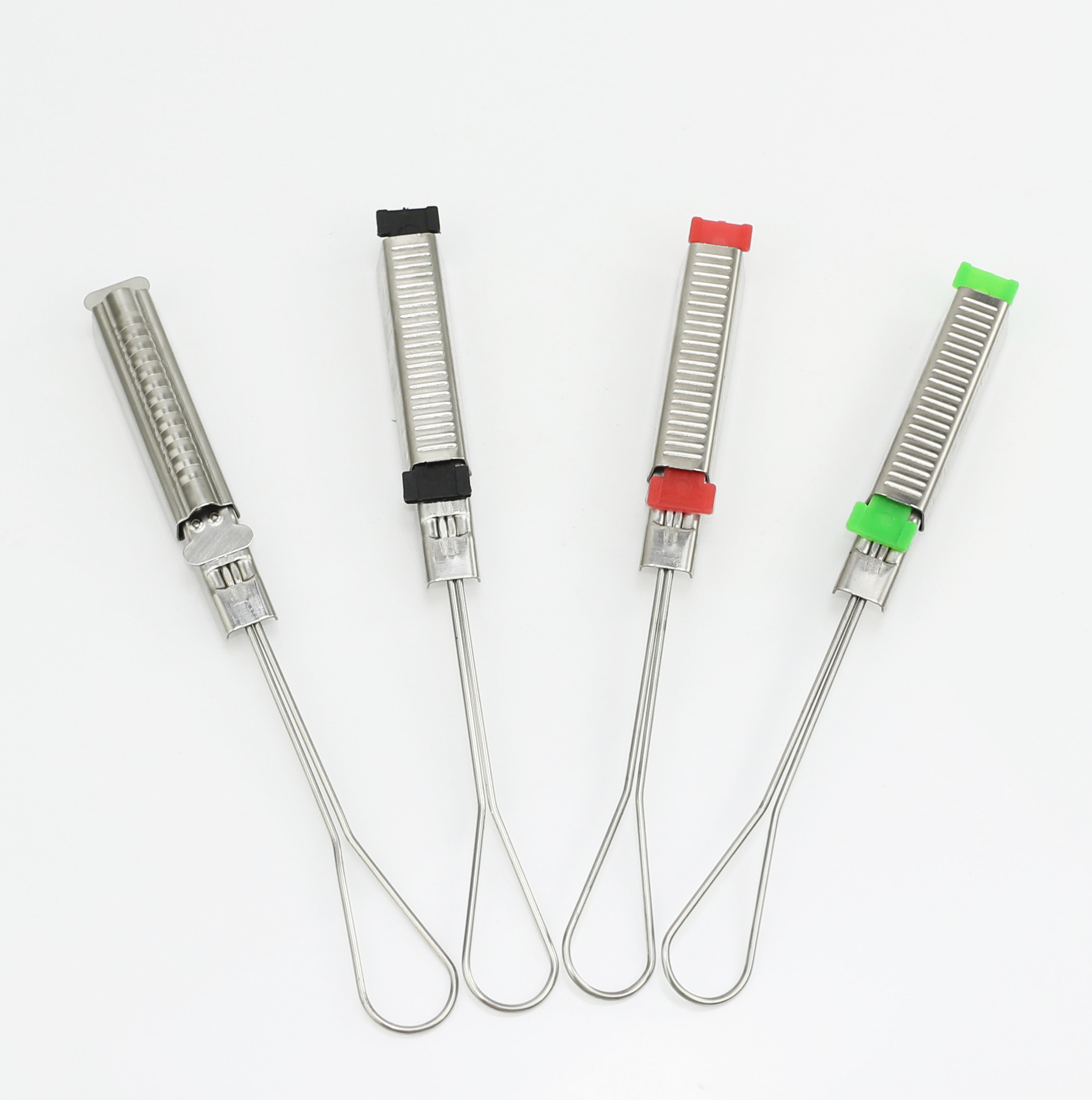 FTTH Drop Cable Clamps / Overhead Fiber Optic Cable Clamp Tension Clamp