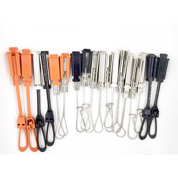 Outdoor High Strength FTTH Anchor Tension Clamp For Fiber Optic ADSS ...