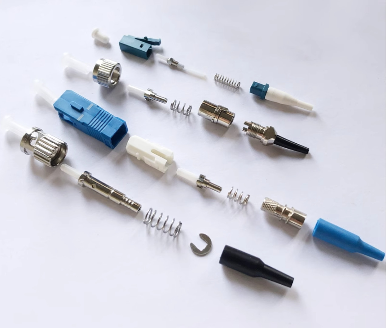 FC Fiber Optical Connector Housing Set For Optical Fiber Patch Cord ...