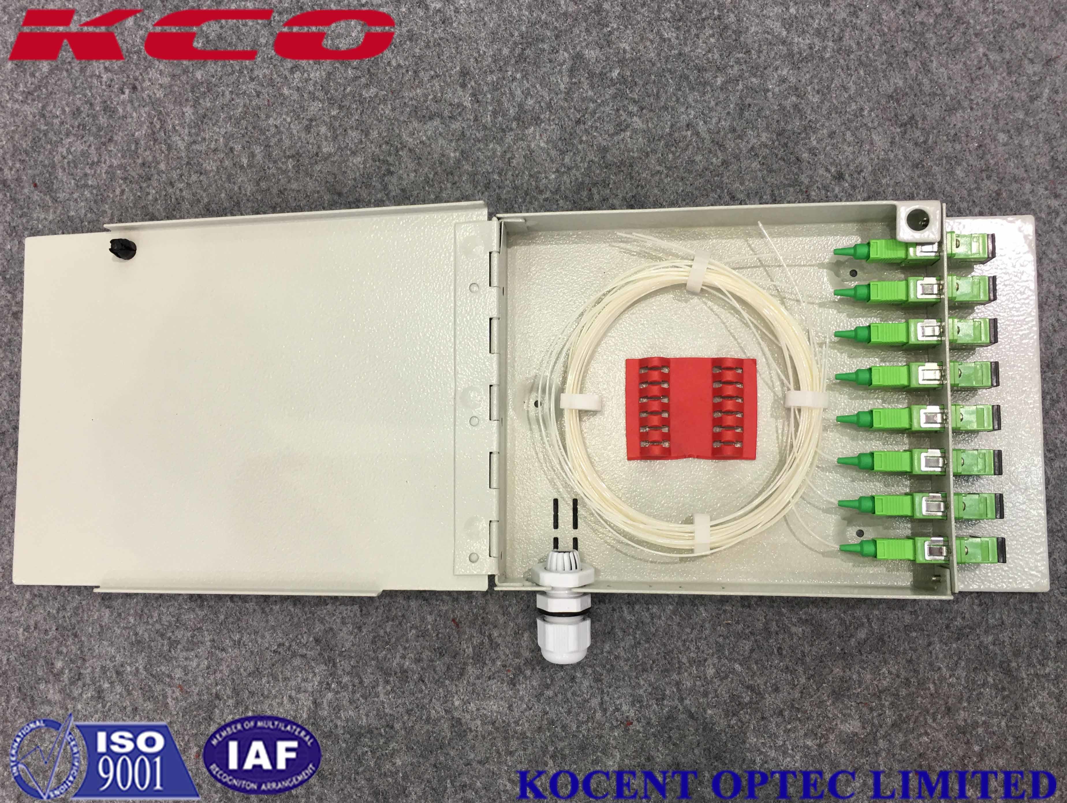 Wall Mount FTB OTB 8 Ports Fiber Optic Terminal Box FTTH GPON EPON KCO ...