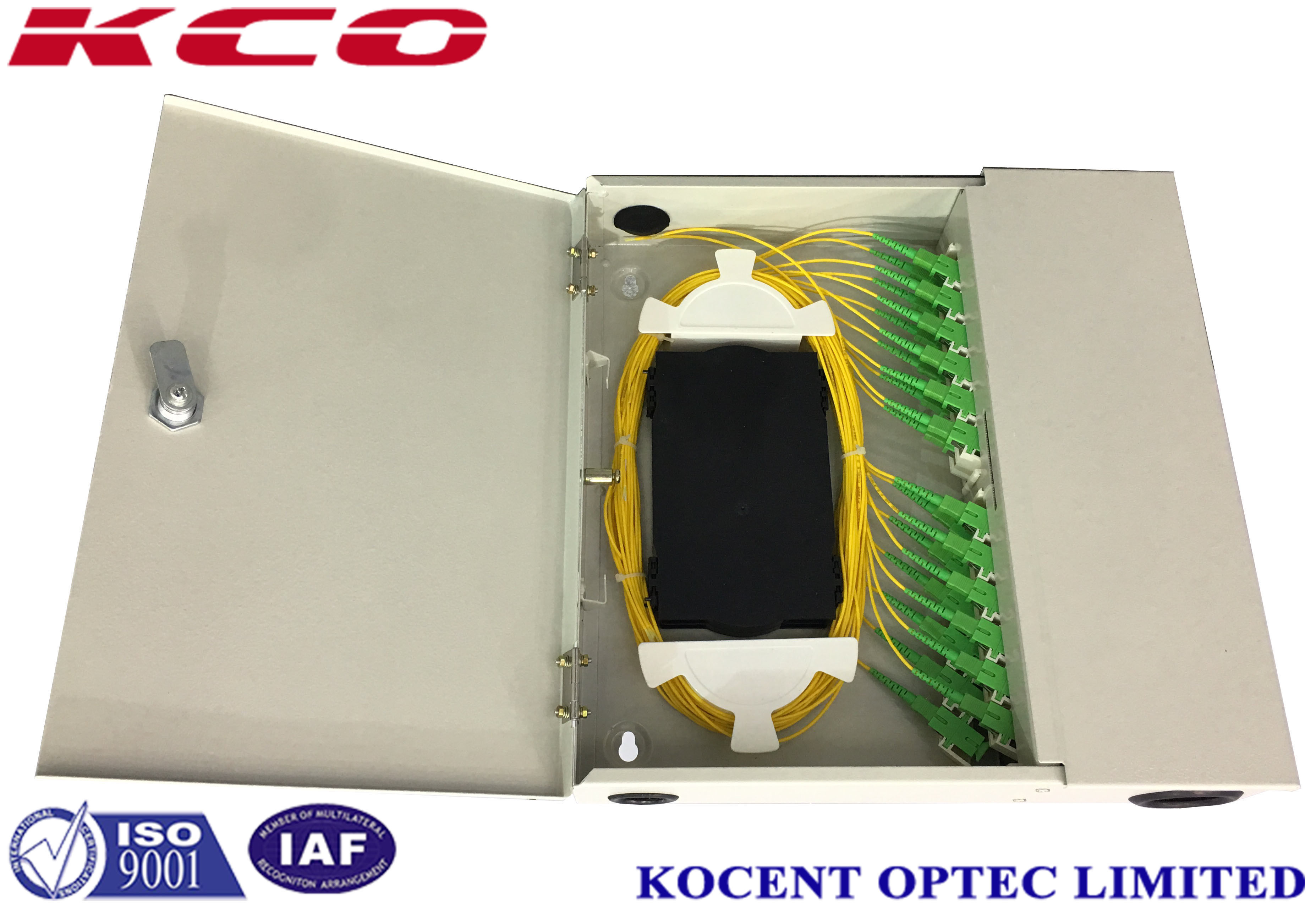 KCO-WTB-24A Wall mountable optical termination box 24 ports With SC/APC ...