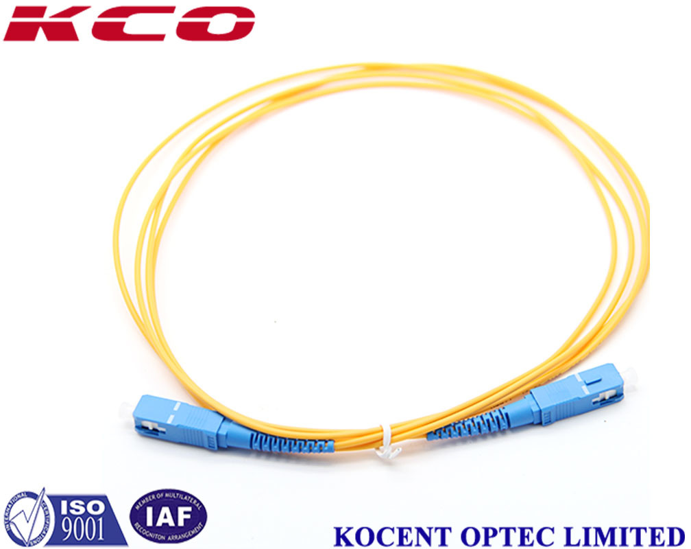 PVC/LSZH Fiber Optic Cable Patch Cord SM 9/125 SC/UPC-SC/UPC 2.0mm