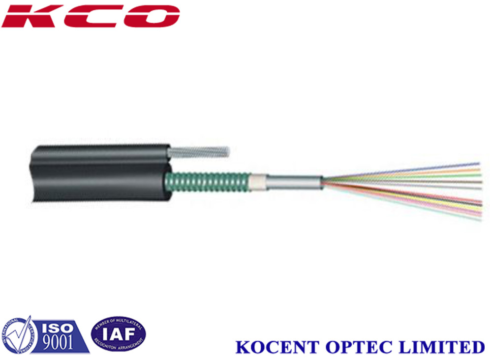 GYXTC8S Armored Self Supporting Outdoor Fiber Optic Cable / Optical ...