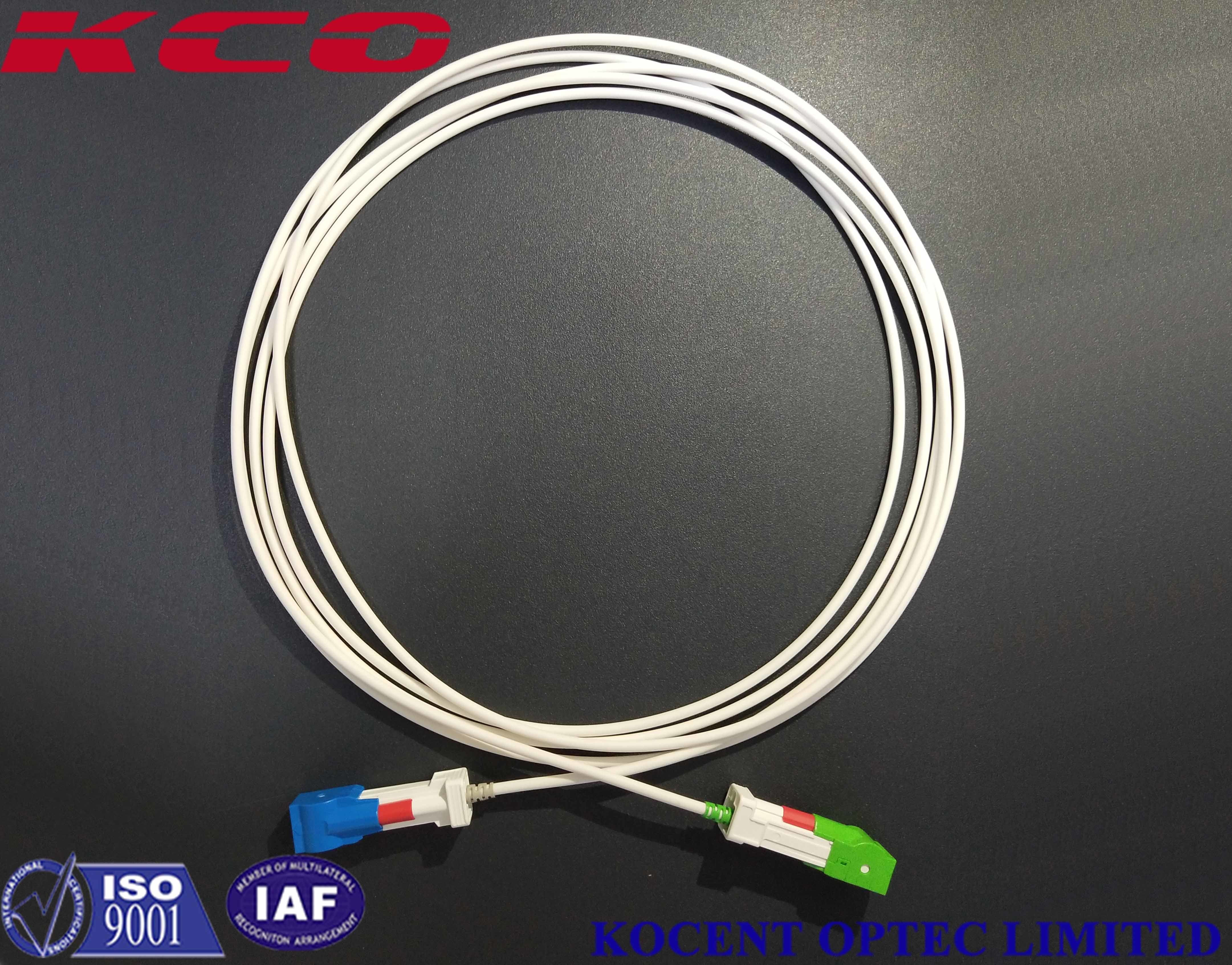 Ultra Low Insertion Loss Fiber Optic Patch Cord LSH SC/UPC Auto Shutter LSZH PVC FTTH