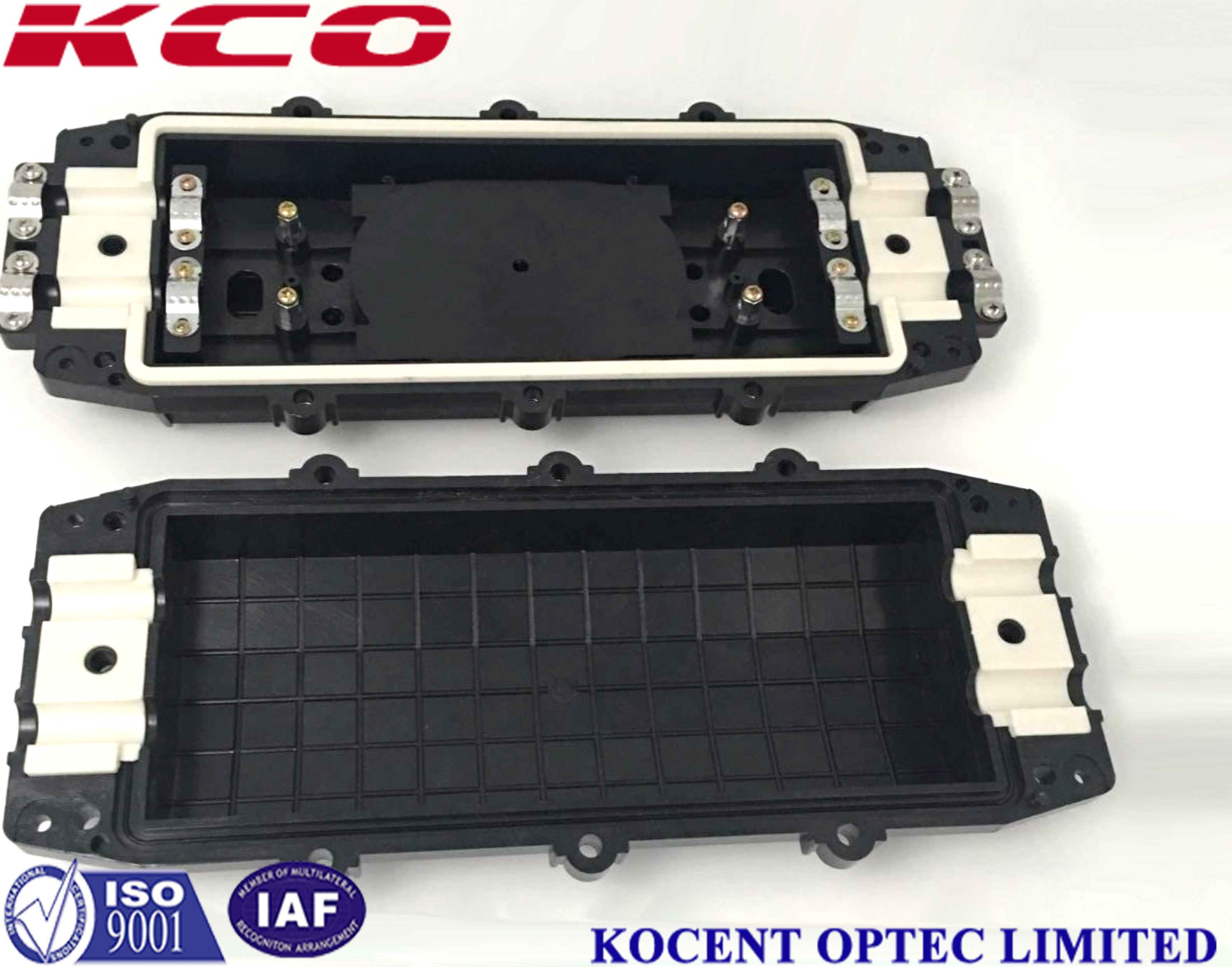144 Cores Fiber Optical Splice Closure Joint Box PC Material IP65 KCO ...