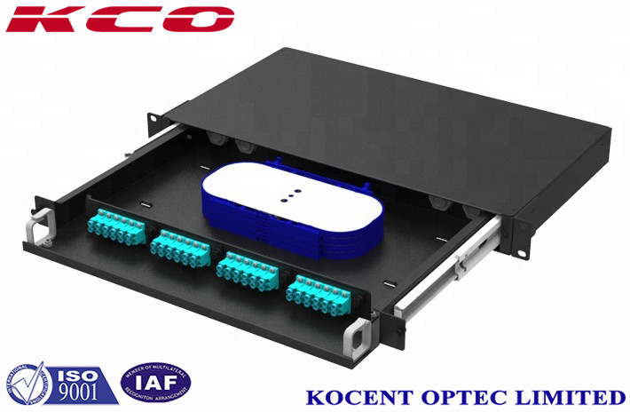 48 Port LC OM4 Fiber Optic Rack Mount Patch Panels Type 1U Metalic ...