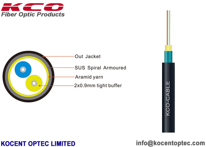 4.8mm TPU LSZH Armored Fiber Optic Cable for FTTA