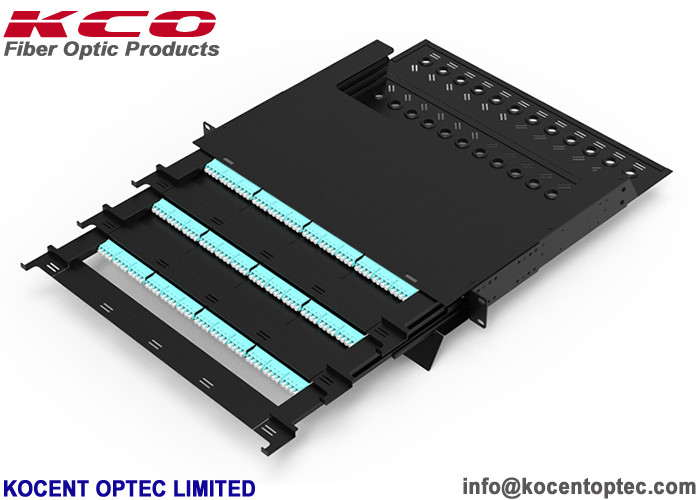 Slide Type 144 Core MPO Patch Panel Rack Mount Terminal Box 19 ...