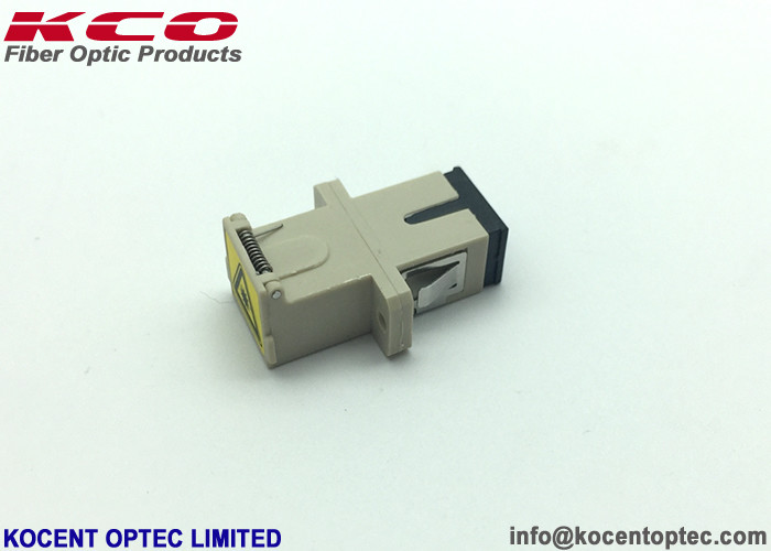 Multimode Beige Fiber Optical Adapter Automatic Shutter Dusty Cap OM1 ...