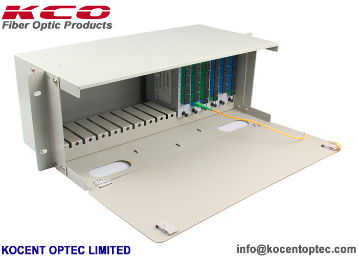 4U Rack Mount Fiber Optic Splitter ODF Panel 1x2 to 1x32