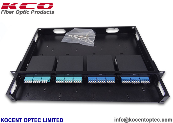 SM MM OM3 OM4 OM5 High Destiny 96 cores 1U MPO MTP Optical Patch Panel