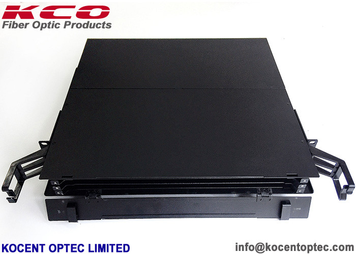 LC/APC 1U 144cores Optica Fibra MPO MTP Rack Mount Patch Panel