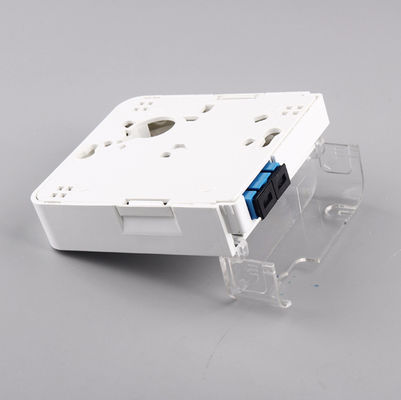 1 Port 2 Cores SC Duplex Fiber Optic Outlet FTTH Optical Termination Outlet