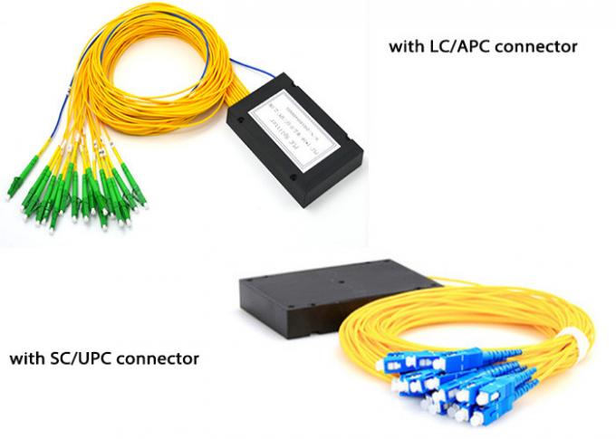 Fiber to The Point 1x16 Fiber PLC Splitter For Fiber Optic Cable Corning