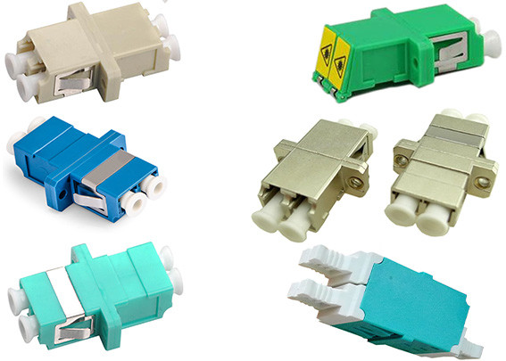 Dual Chanel Duplex Fiber Optic Connector Adapters LC/APC LC/UPC LC/PC Type